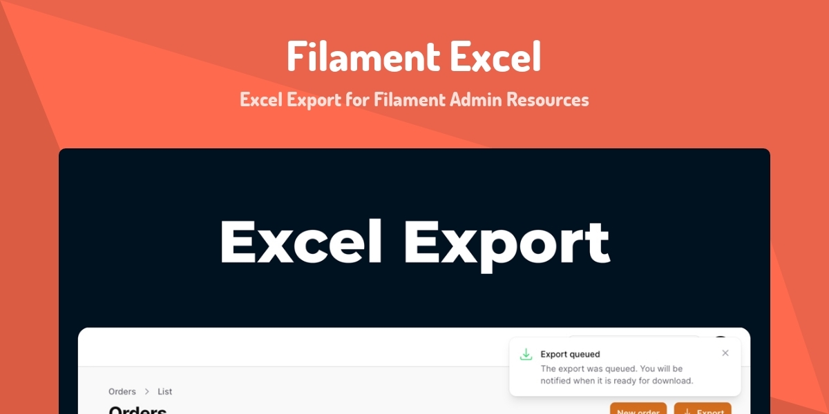 Filament Excel Excel Export For Filament Admin Resources Made With